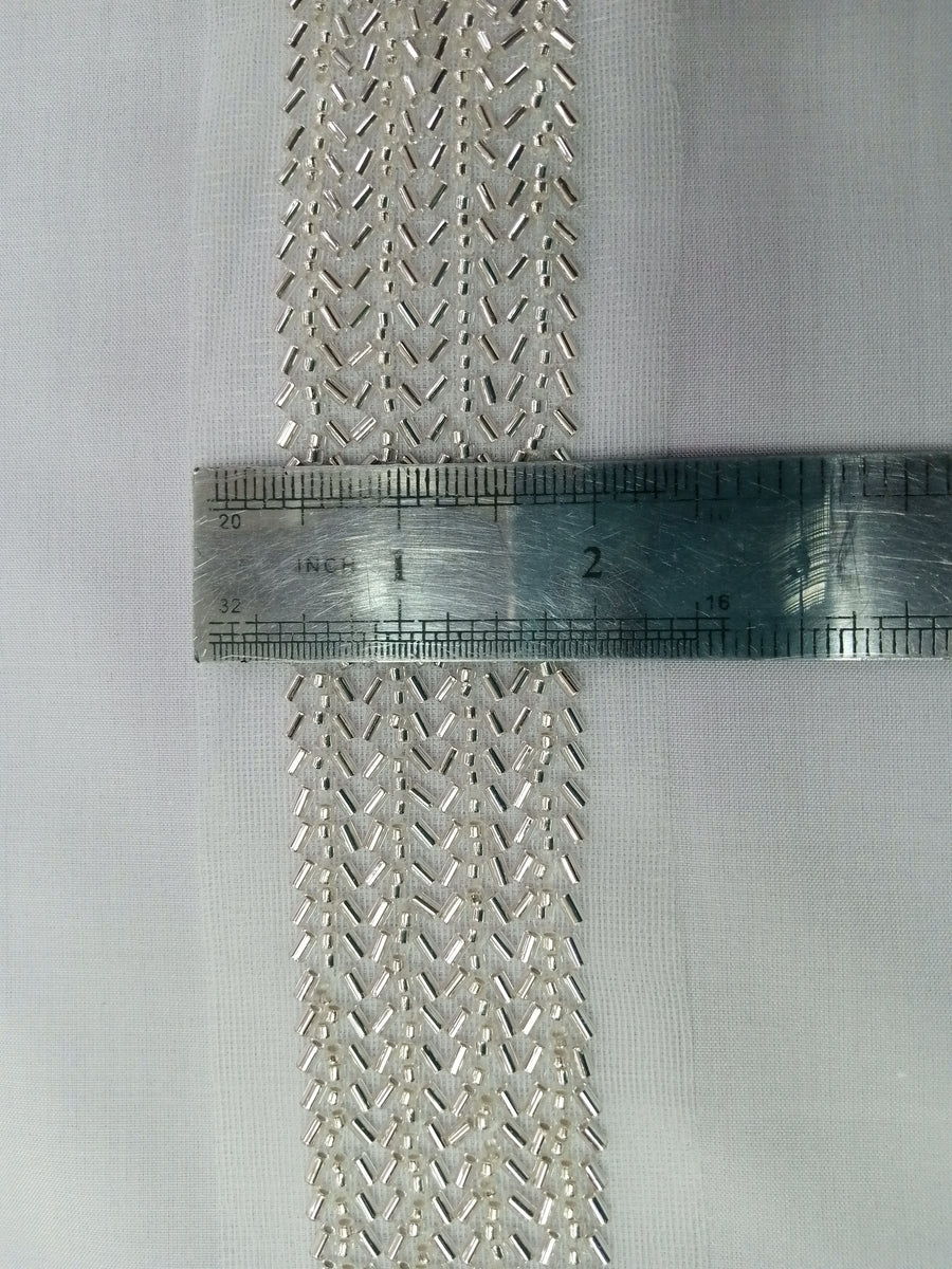 LC14228 - Fancy Cutdana Lace – Fancy Button Corner